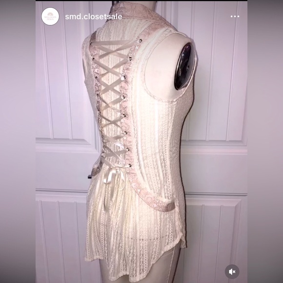 Jawbreaker | Tops | Nwot Steampunk Shabby Chic Lace Corset Back Tank | Poshmark